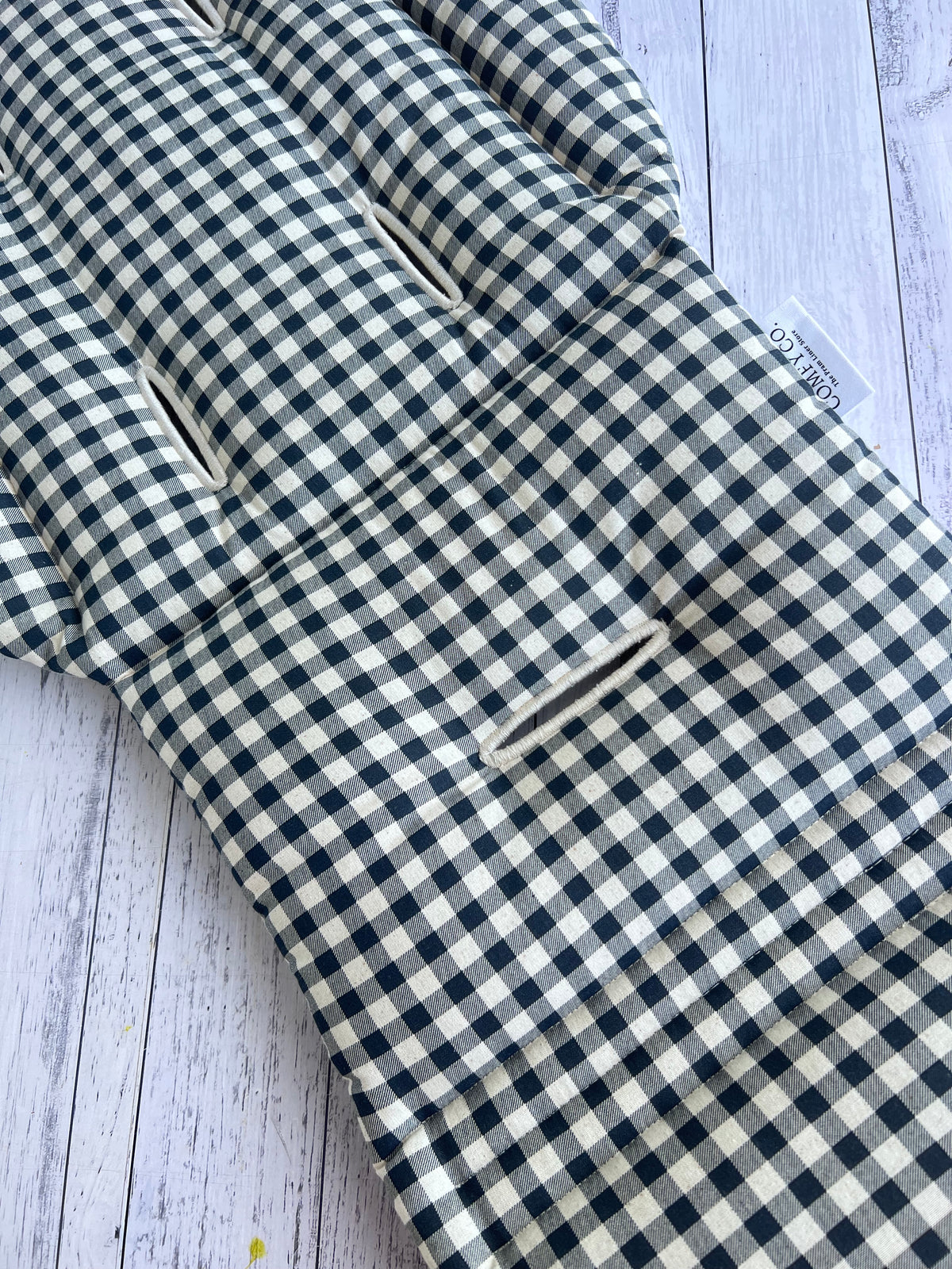 Comfy Co. Favourite Combo's - 100% Natural Quilted Linen / Navy Black ...